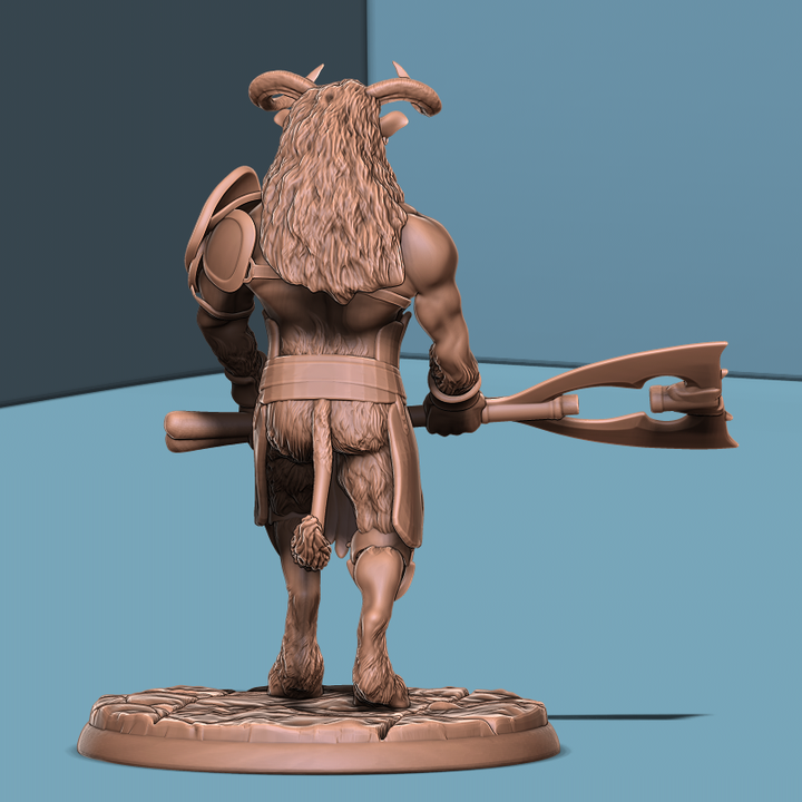 3D Printable Minotaur by Little Shop of Sigil
