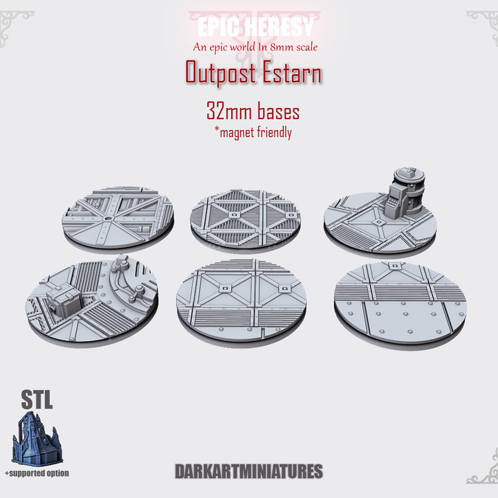 3D Printable Outpost Estarn: Complete Collection by Klaus Teschner