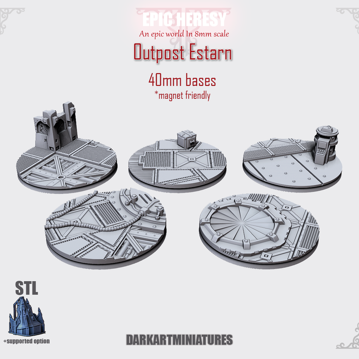 3D Printable Outpost Estarn: Complete Collection by Klaus Teschner