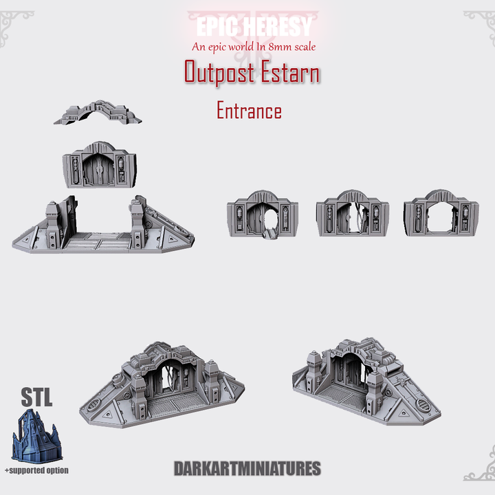 3D Printable Outpost Estarn: Complete Collection by Klaus Teschner