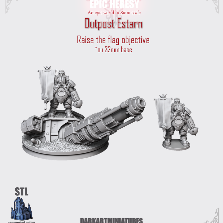 3D Printable Outpost Estarn: Complete Collection by Klaus Teschner