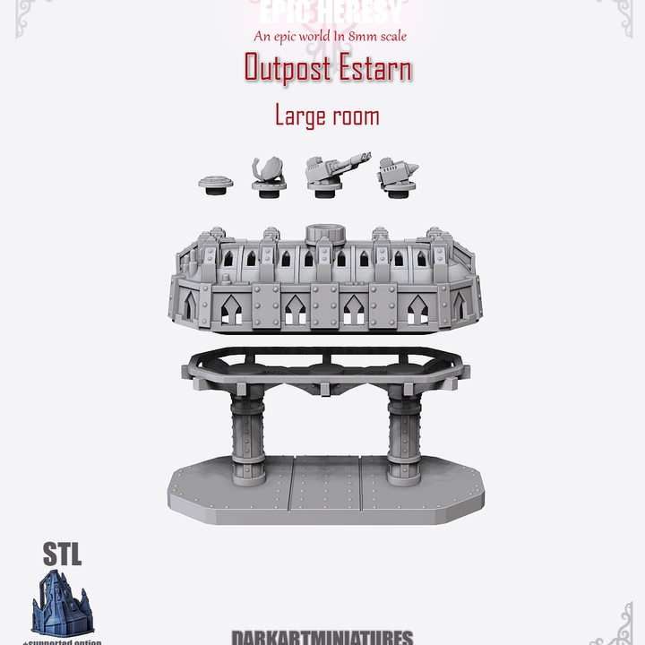 3D Printable Outpost Estarn: Complete Collection by Klaus Teschner