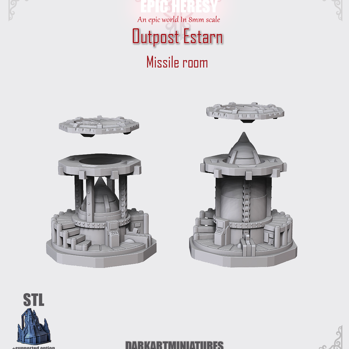 3D Printable Outpost Estarn: Complete Collection by Klaus Teschner