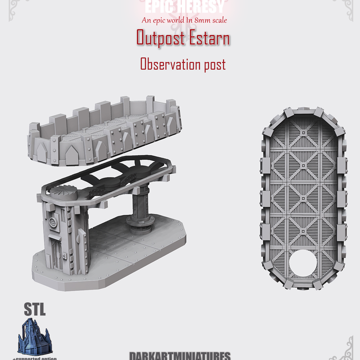 3D Printable Outpost Estarn: Complete Collection by Klaus Teschner