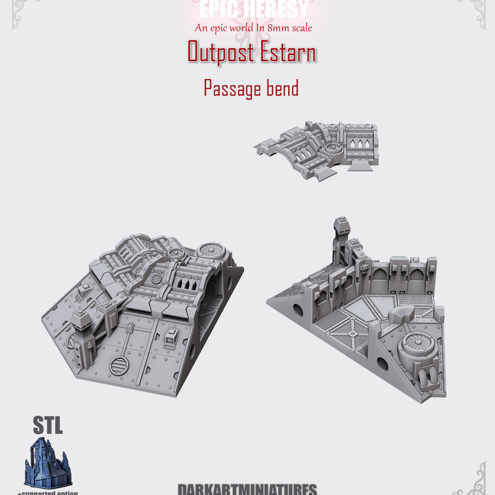 3D Printable Outpost Estarn: Complete Collection by Klaus Teschner