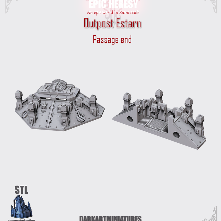 3D Printable Outpost Estarn: Complete Collection by Klaus Teschner