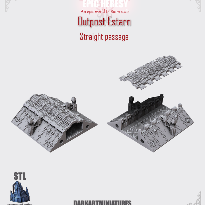 3D Printable Outpost Estarn: Complete Collection by Klaus Teschner