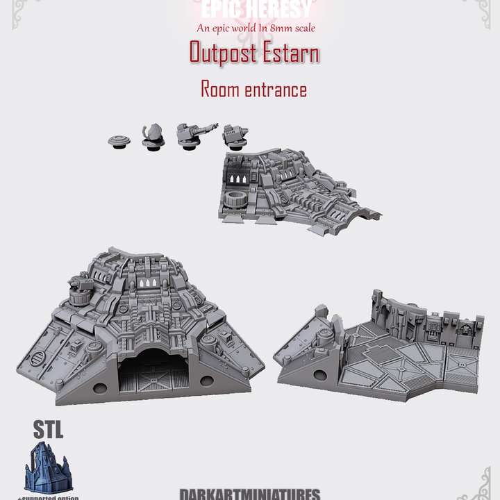 3D Printable Outpost Estarn: Complete Collection by Klaus Teschner