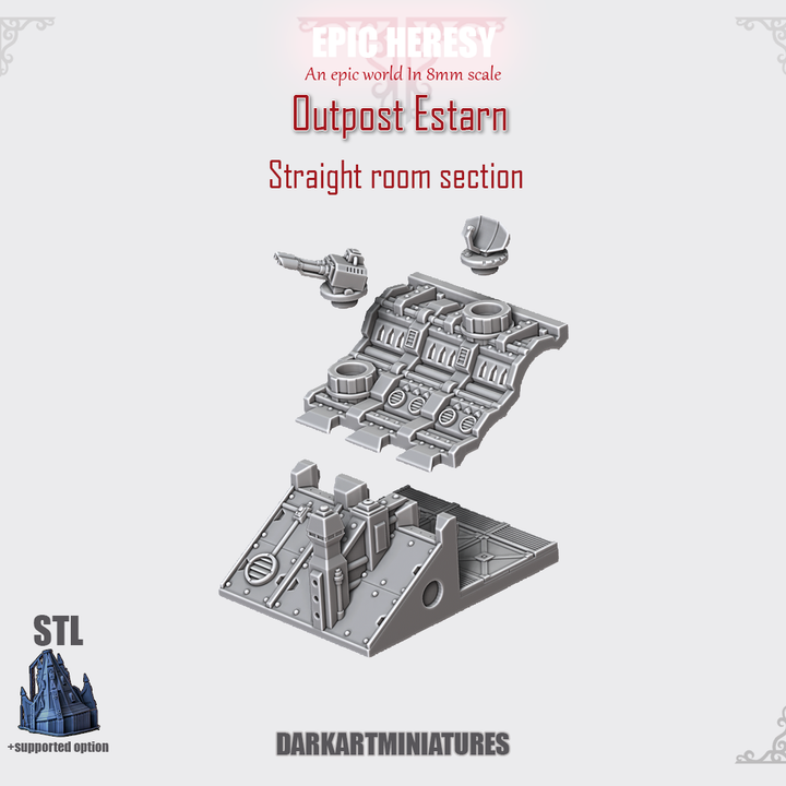 3D Printable Outpost Estarn: Complete Collection by Klaus Teschner