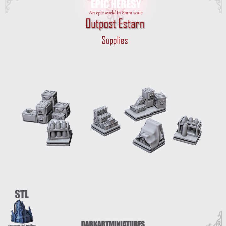 3D Printable Outpost Estarn: Complete Collection by Klaus Teschner