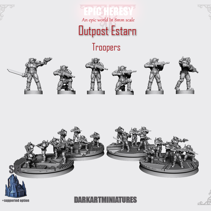 3D Printable Outpost Estarn: Complete Collection by Klaus Teschner