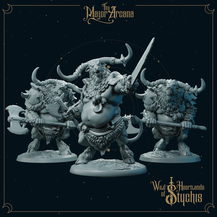 3D Printable Minotaur - 3 variants by The Major Arcana