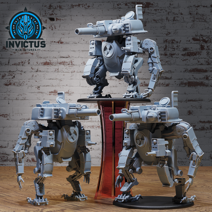 3D Printable Bipedal War Cannon / Alien Siege Engine / Battle Robot ...