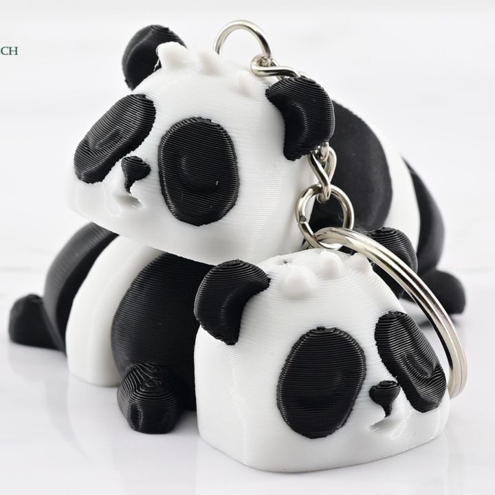 3D Printable Napping Panda Keychain - Cute Articulated Gift - Cute ...