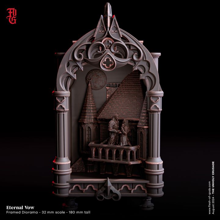 3D Printable Framed Diorama - Eternal Vow by Flesh of Gods