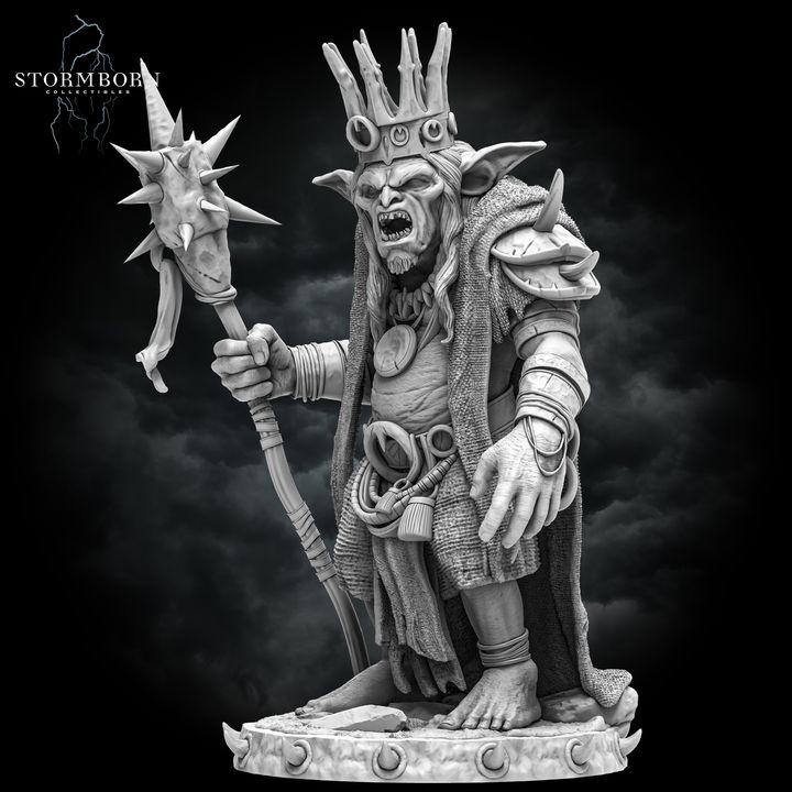 3D Printable The Goblin King (2 sizes included) by Stormborn Collectibles