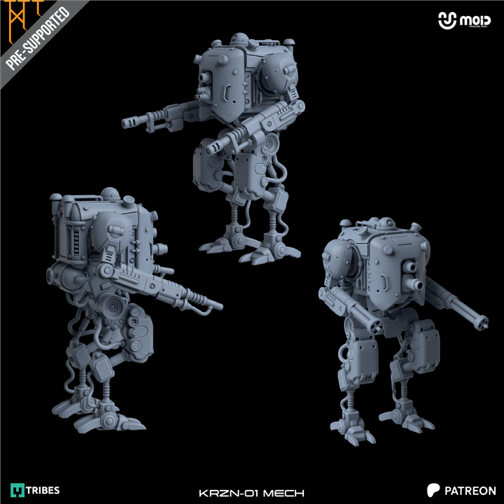 3D Printable KRZN-01 MECH by Moid