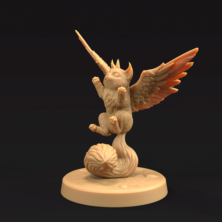 3D Printable Unicat | PRESUPPORTED | Nellie’s Brush of Infinite Wonder ...