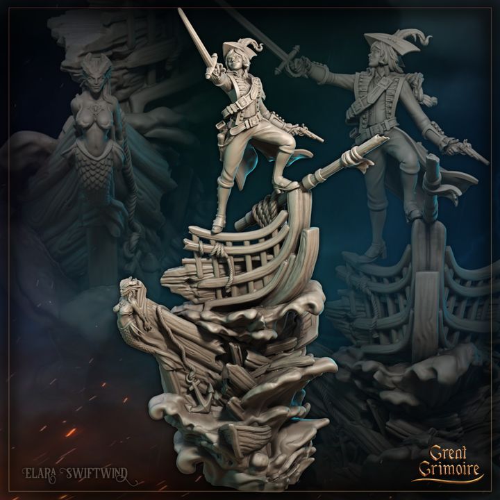 3D Printable Elara Swiftwind by Great Grimoire