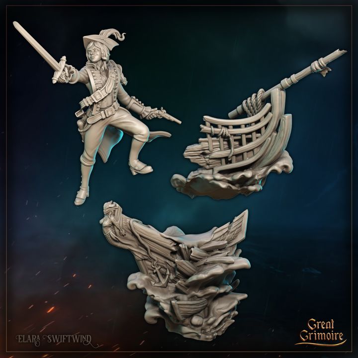 3D Printable Elara Swiftwind by Great Grimoire