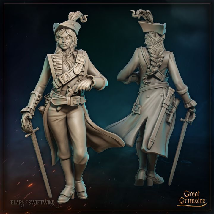 3D Printable Elara Swiftwind by Great Grimoire