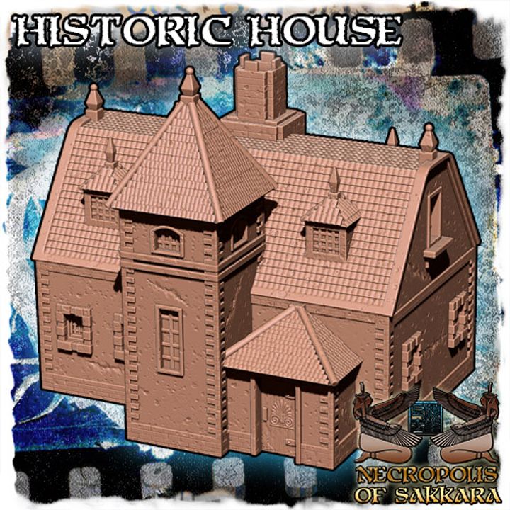 3D Printable Historic and WW2 House by Pharaoh's Workshop