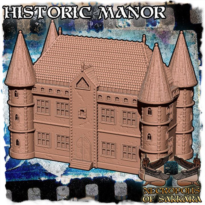 3D Printable Historic and WW2 Manor by Pharaoh's Workshop