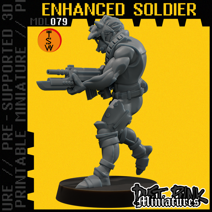3D Printable MDL079 ENHANCED SOLDIER [PRE-SUPPORTED] by Django OCP
