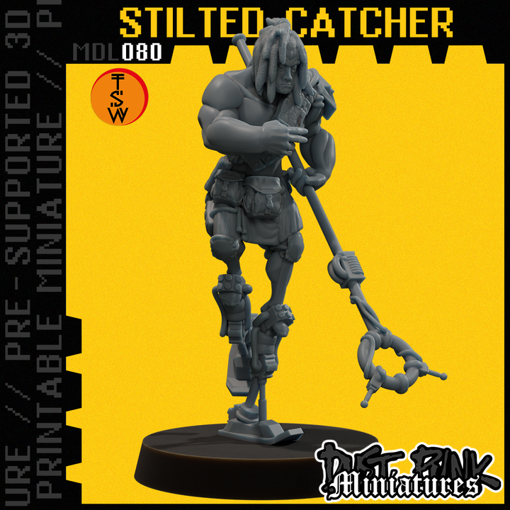 3D Printable MDL080 STILTED CATCHER [PRE-SUPPORTED] by Django OCP