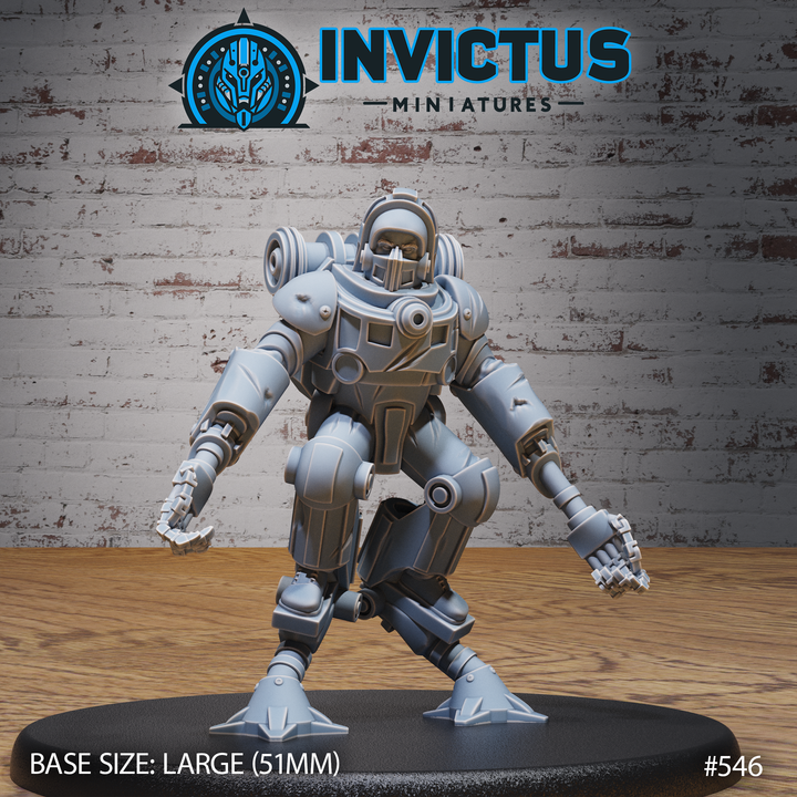 3D Printable Exosuit Soldier / Giant Exoskelet Officer / Humanoid ...