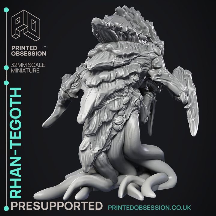 3D Printable Rhan-Tegoth - The Wondering Desert - PRESUPPORTED ...