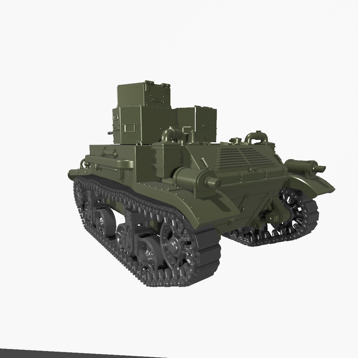3D Printable Light Tank M2A3 (US, Interwar+WW2) by Wargame3d