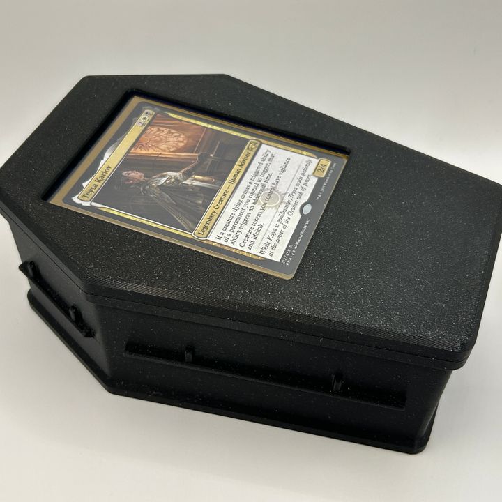 3D Printable Coffin Deck Box - Card Box with Dice storage to hold ...