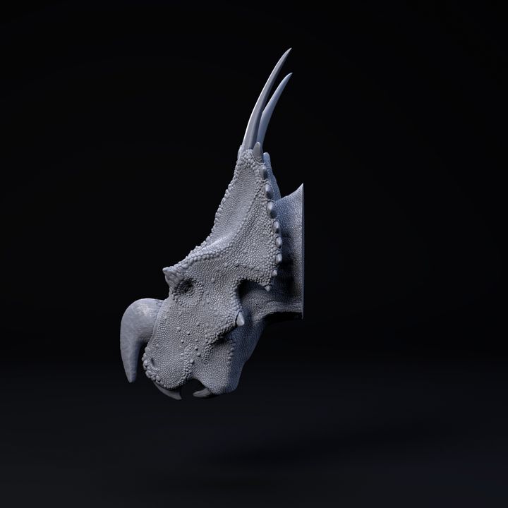 3D Printable Einiosaurus mount-head by Dino and Dog