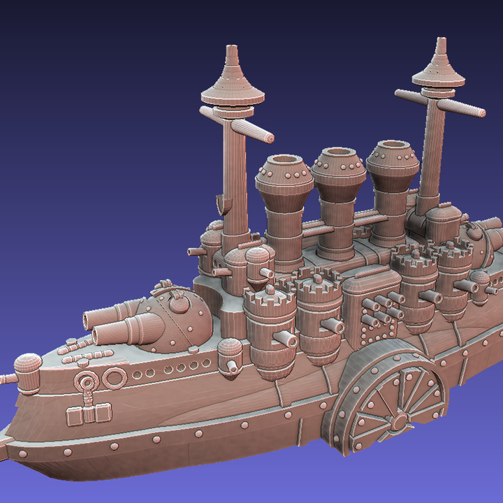 3D Printable Dwarf Fleet Pack 1/600 by Miniature Martin