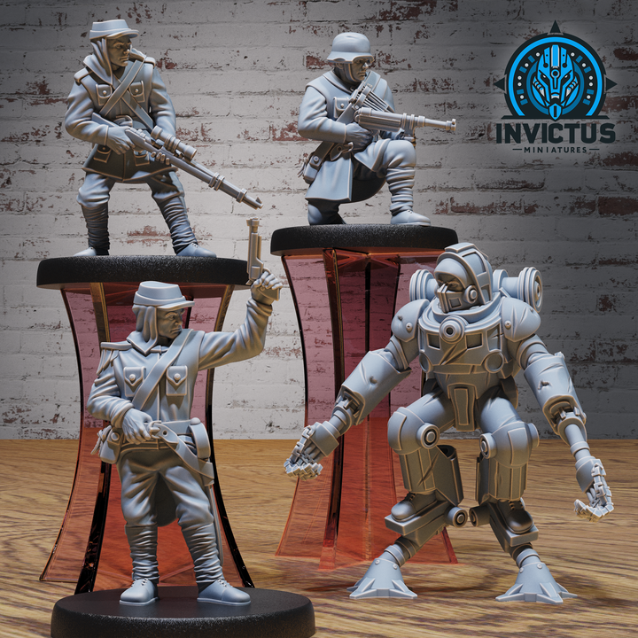 3D Printable Genesis Trooper Set / Human Soldier / World War Officer ...