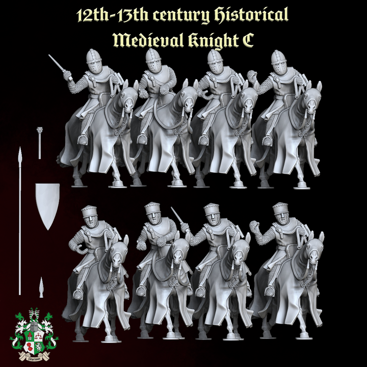 3D Printable 12th-13th century Historical Medieval Knight D by Styriwar