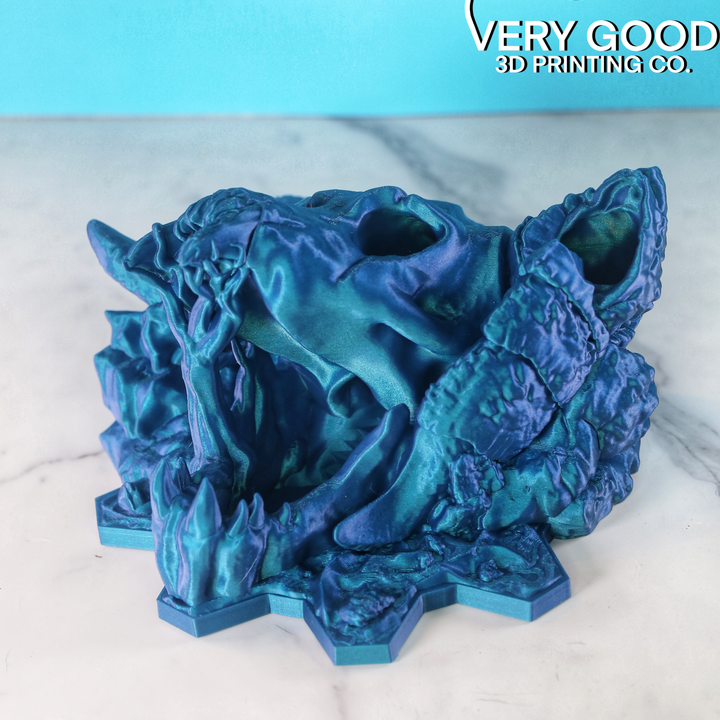 3D Printable Fallout Deathclaw Skull Dice Tower by Very Good 3D Printing CO