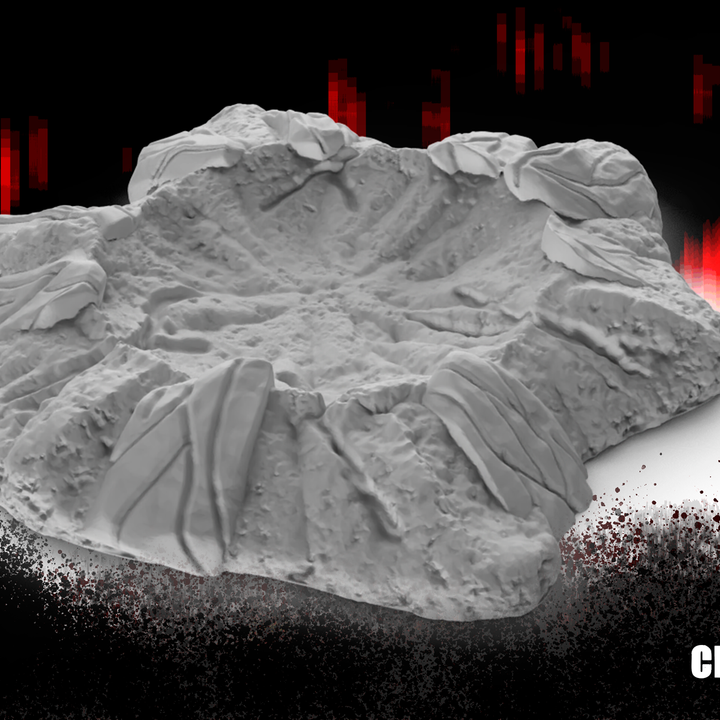 3D Printable Craters by BattleCat Grim Wars