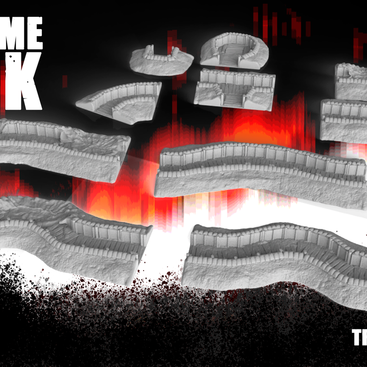 3D Printable Modular Trenches by BattleCat Grim Wars