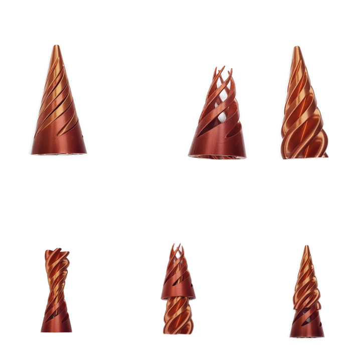 3D Printable Spiral Fidget Cone by Infinity 3D Prints