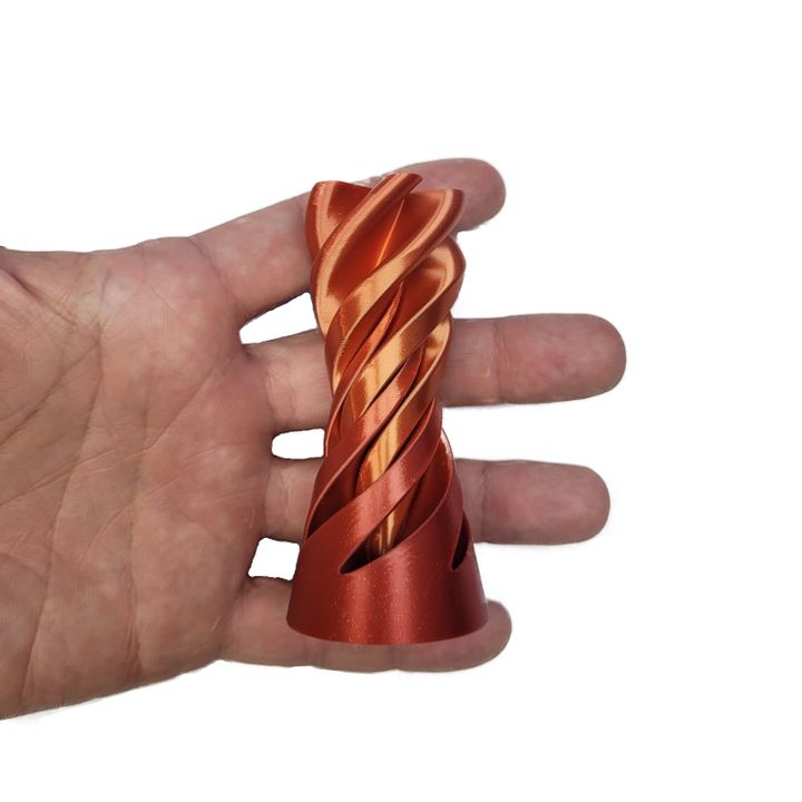 3D Printable Spiral Fidget Cone by Infinity 3D Prints