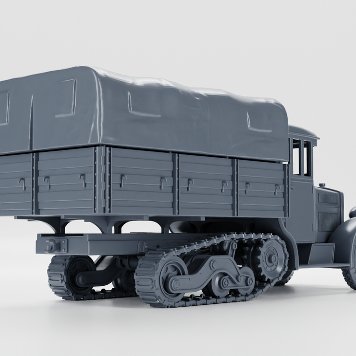 3D Printable Artillery tractor C4P (Half-track Wz.34) (Poland, WW2) by ...