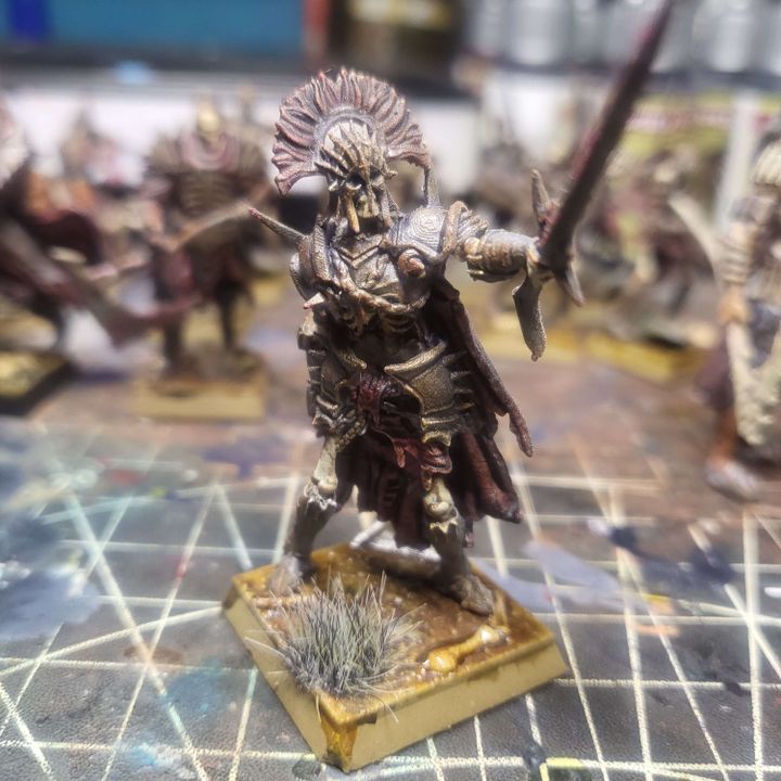 3D Print of Skeleton Guard Commander - Army of Darkness: Skeletons by Lowbo