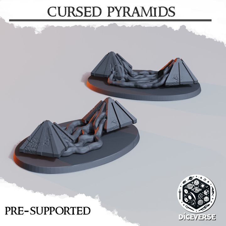 3D Printable Unending Spell: Cursed Pyramid by Diceverse