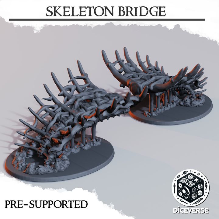 3D Printable Unending Spell: Skeleton Bridge by Diceverse