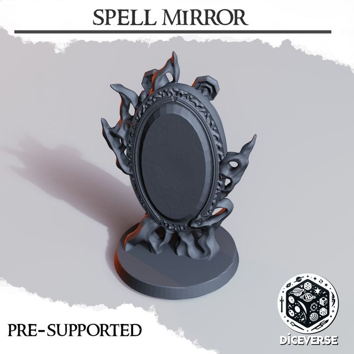 3D Printable Unending Spell: Spell Mirror by Diceverse
