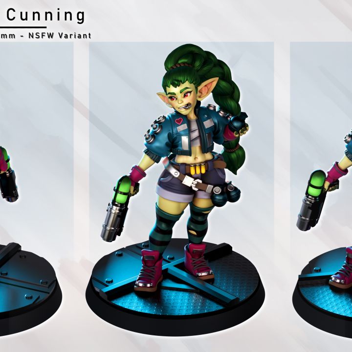 3D Printable Tazzle the Cunning - Goblin Merc by Gaz Minis