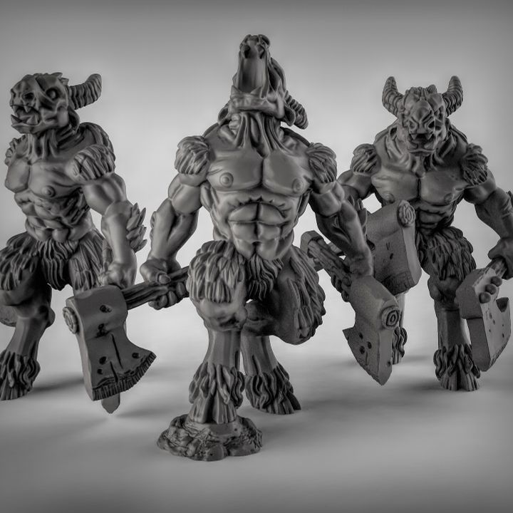 3D Printable Beastmen Bundle by Duncan Shadow