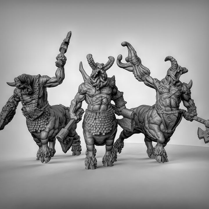 3D Printable Beastmen Bundle by Duncan Shadow
